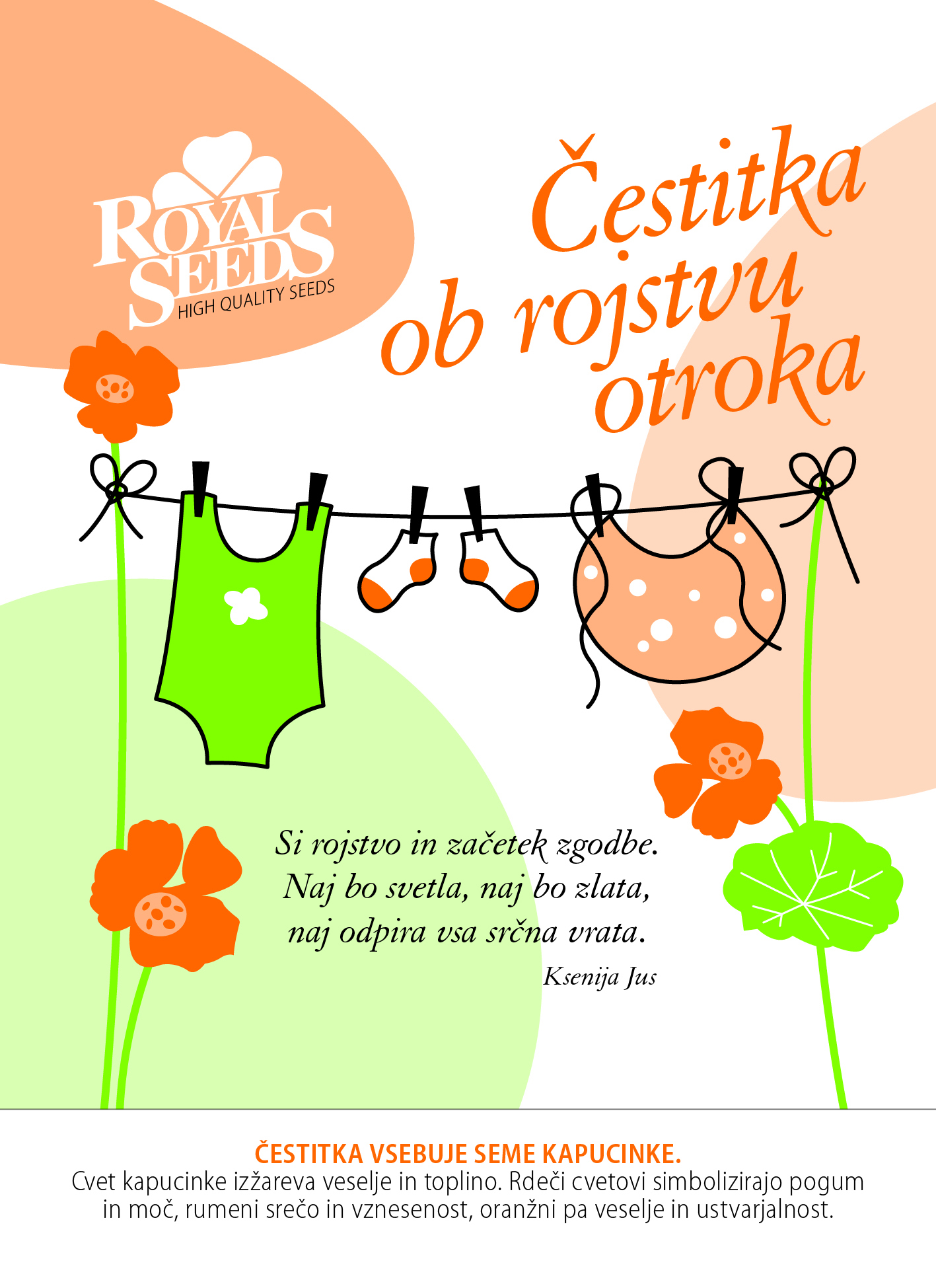 Čestitka ob rojstvu otroka | semina